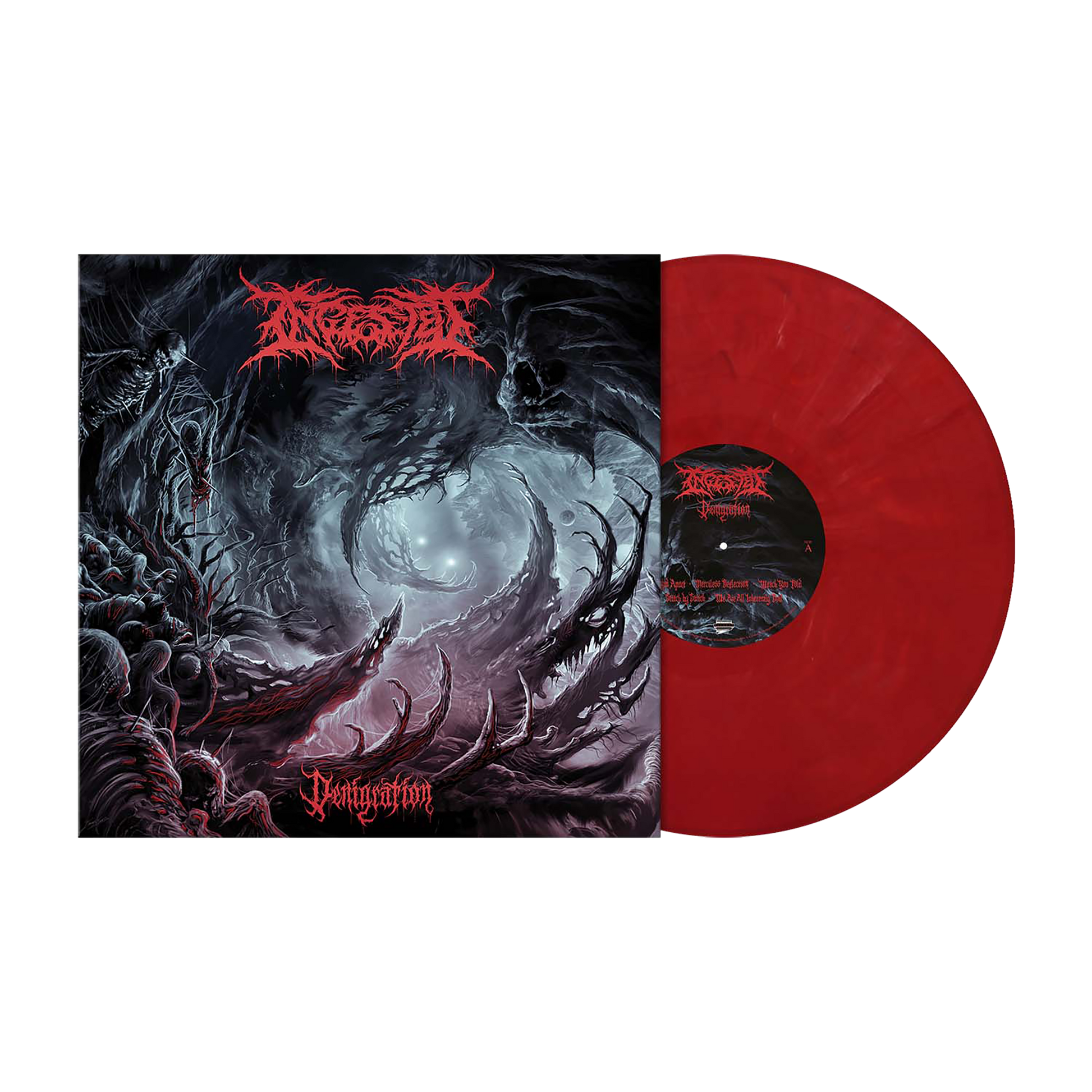 Ingested (Denigration) Red Marbled Vinyl – Kings Road Merch Europe