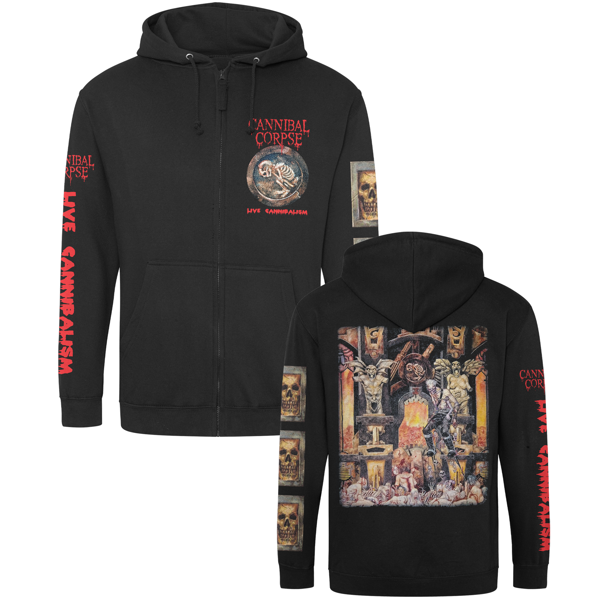Cannibal Corpse (Live Cannibalism) Zip-Hood – Kings Road Merch Europe