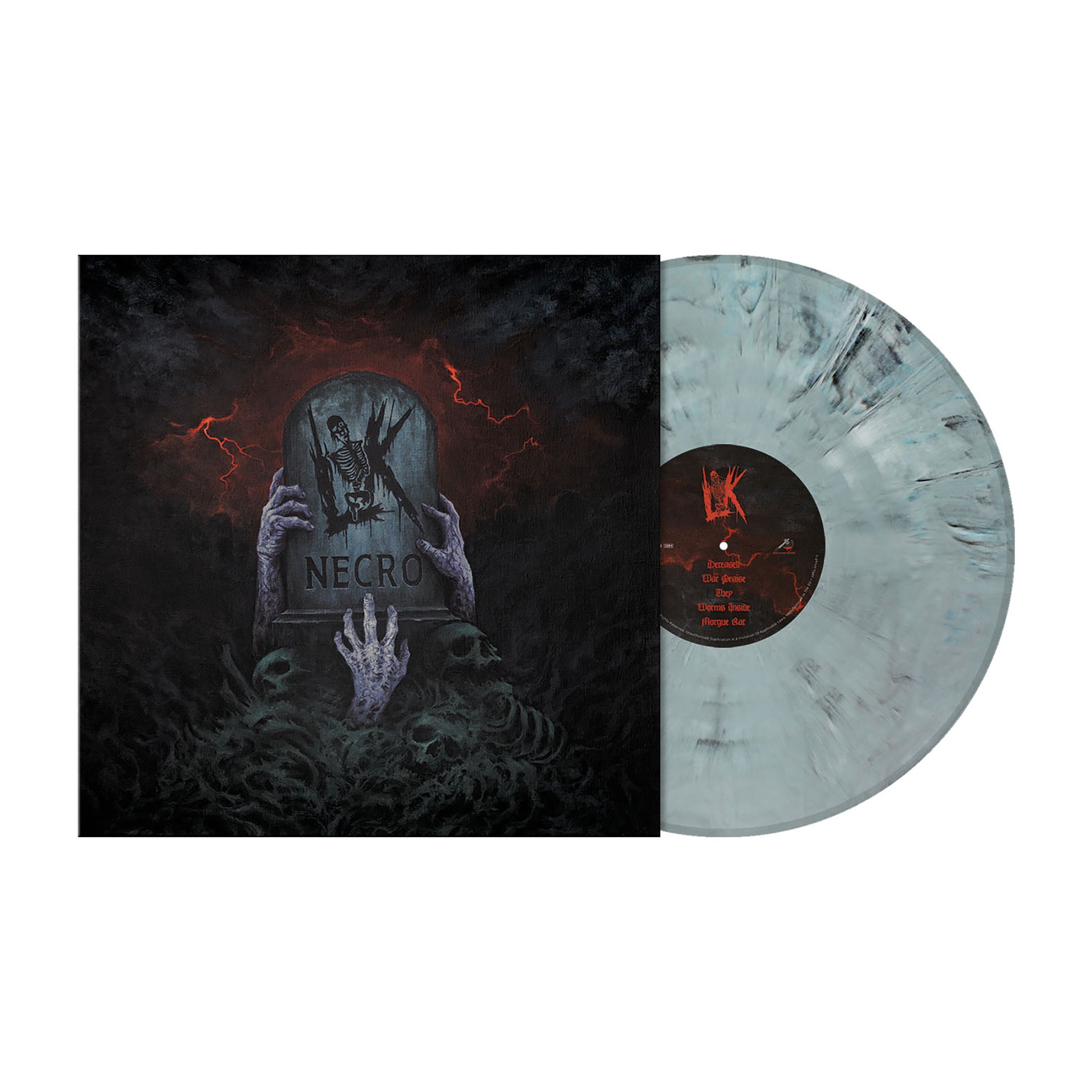 Lik (Necro) Tombstone Grey Vinyl – Kings Road Merch Europe