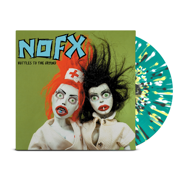 NOFX (Bottles To The Ground) Trans Turquoise /w Yellow, Black, White ...